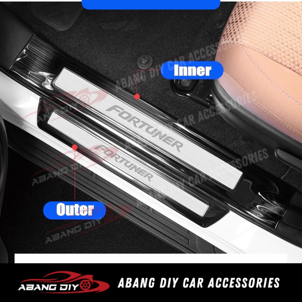 Toyota Fortuner (2016-2020) Scuff Plate Door Side Step Protector Door ...
