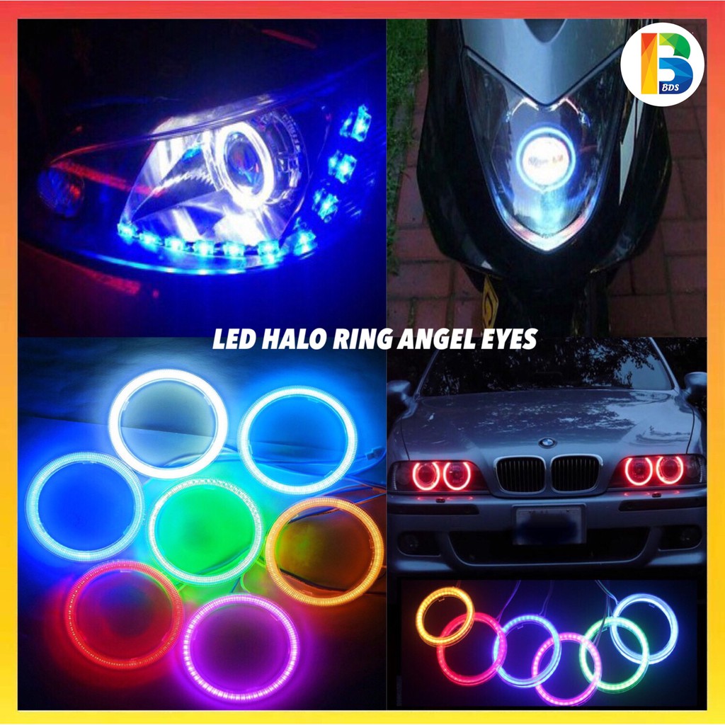 LED HALO RING Fog Lamp Angel Eyes Halo Ring 12v Spotlight Headlamp Ring ...