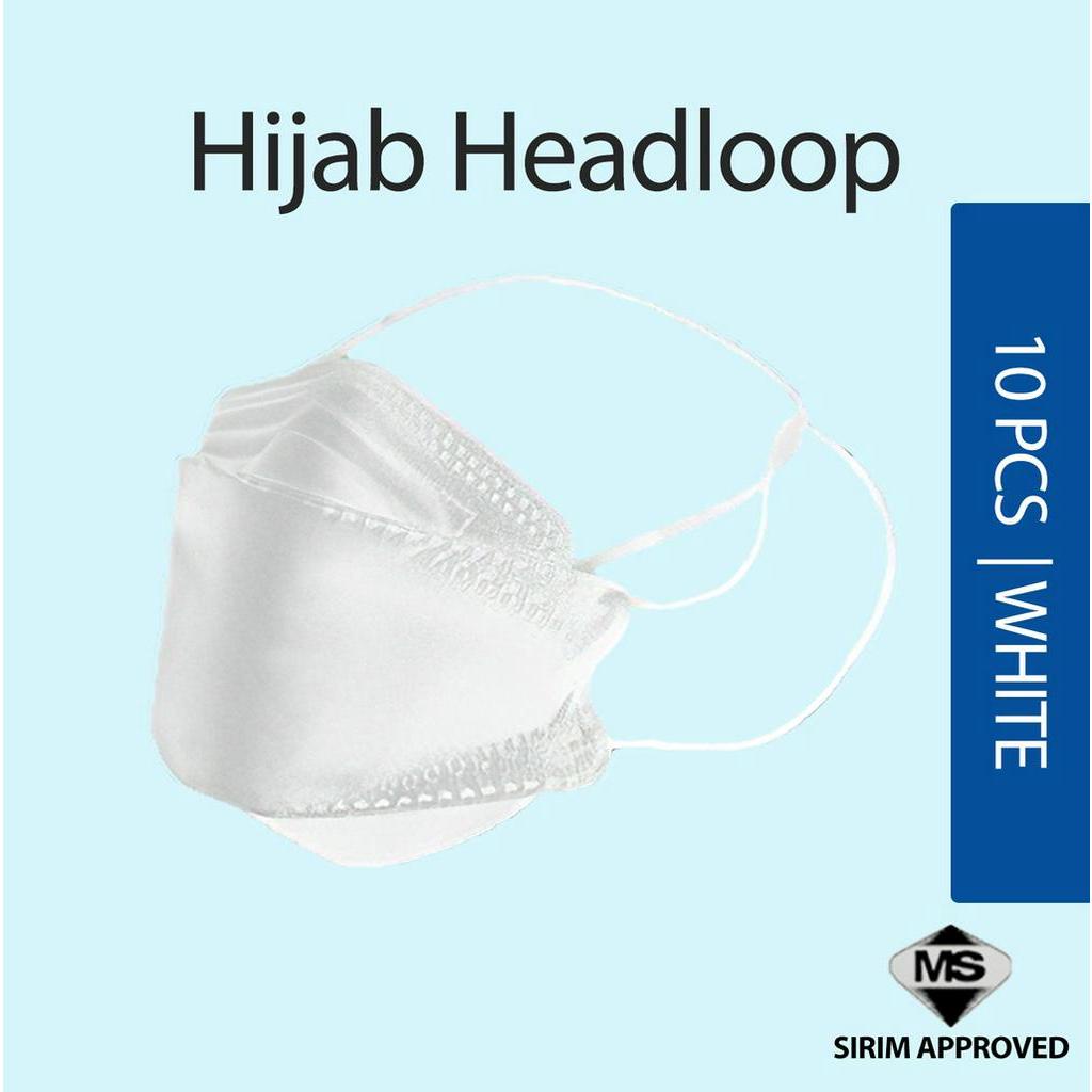 (SIRIM Approved Mask) KF94 Adult Hijab Headloop (10 Pcs) | Shopee Malaysia