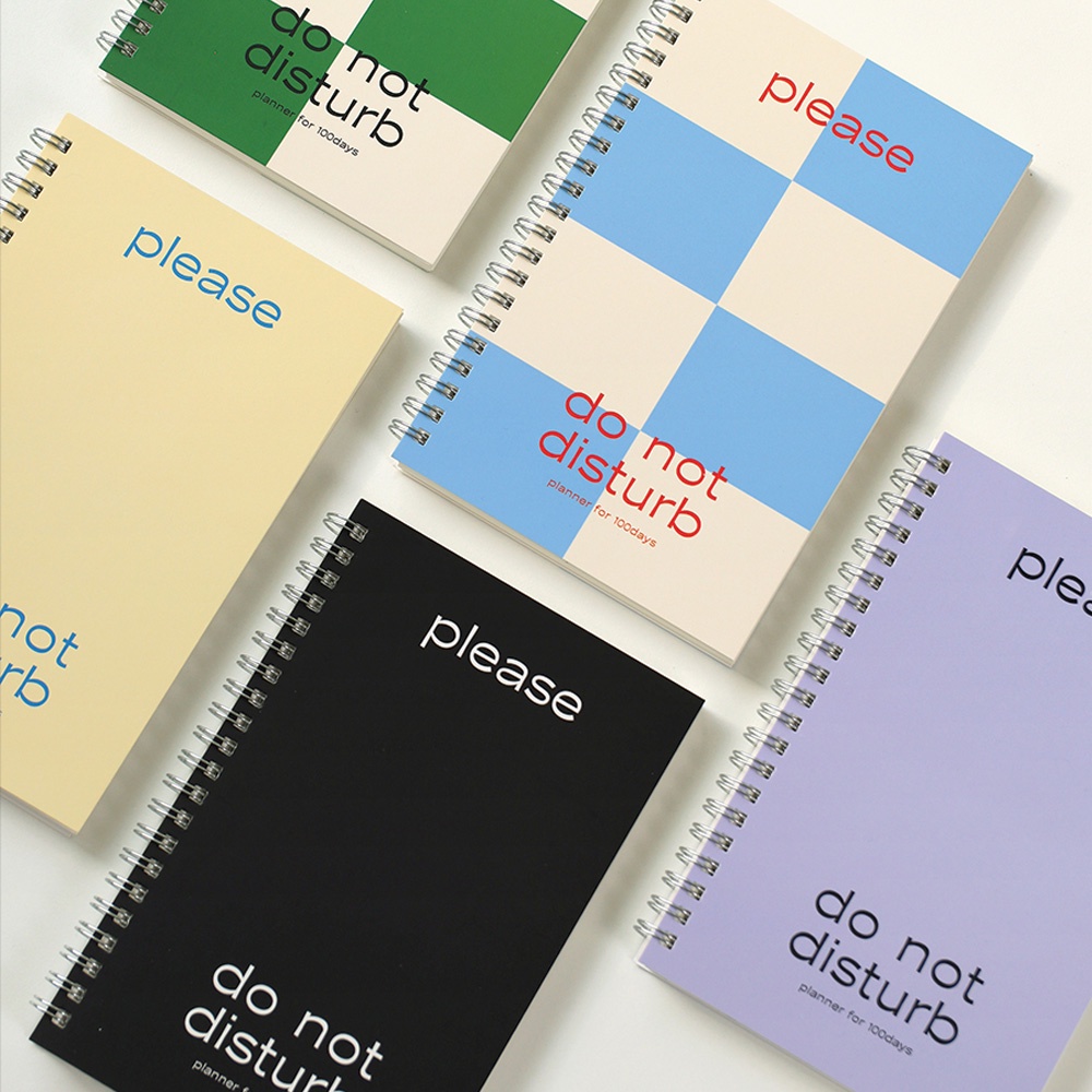 Disturb 100days Study Planner - Monthly Daily Plan Notebook Scheduler Note Pad Diary | Shopee ...