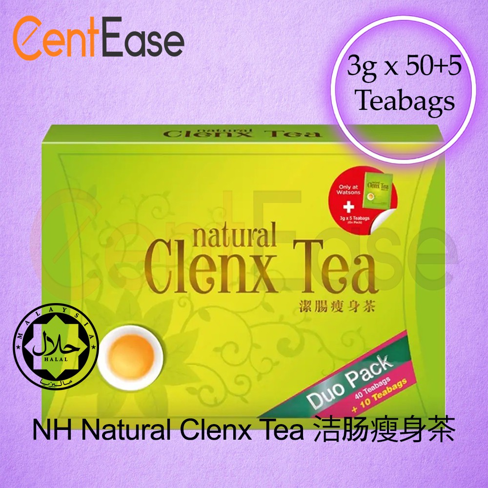 NH Natural Clenx Tea 3g x 20s/55s (Exp: Jun 2027) Teabags 洁肠瘦身茶 - detox ...