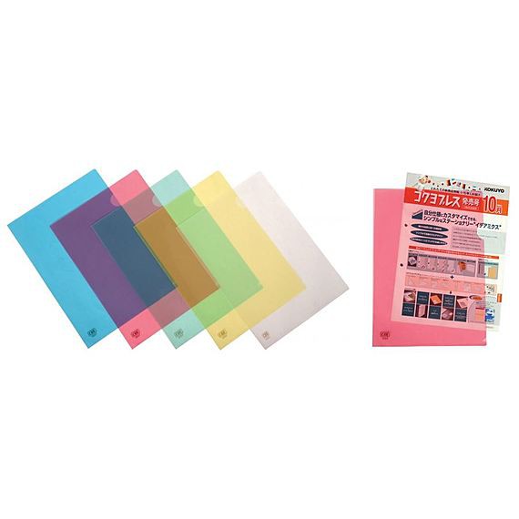 CBE A4 Colour Transparent L Shape 9001 Paper Document Folder / Holder ...