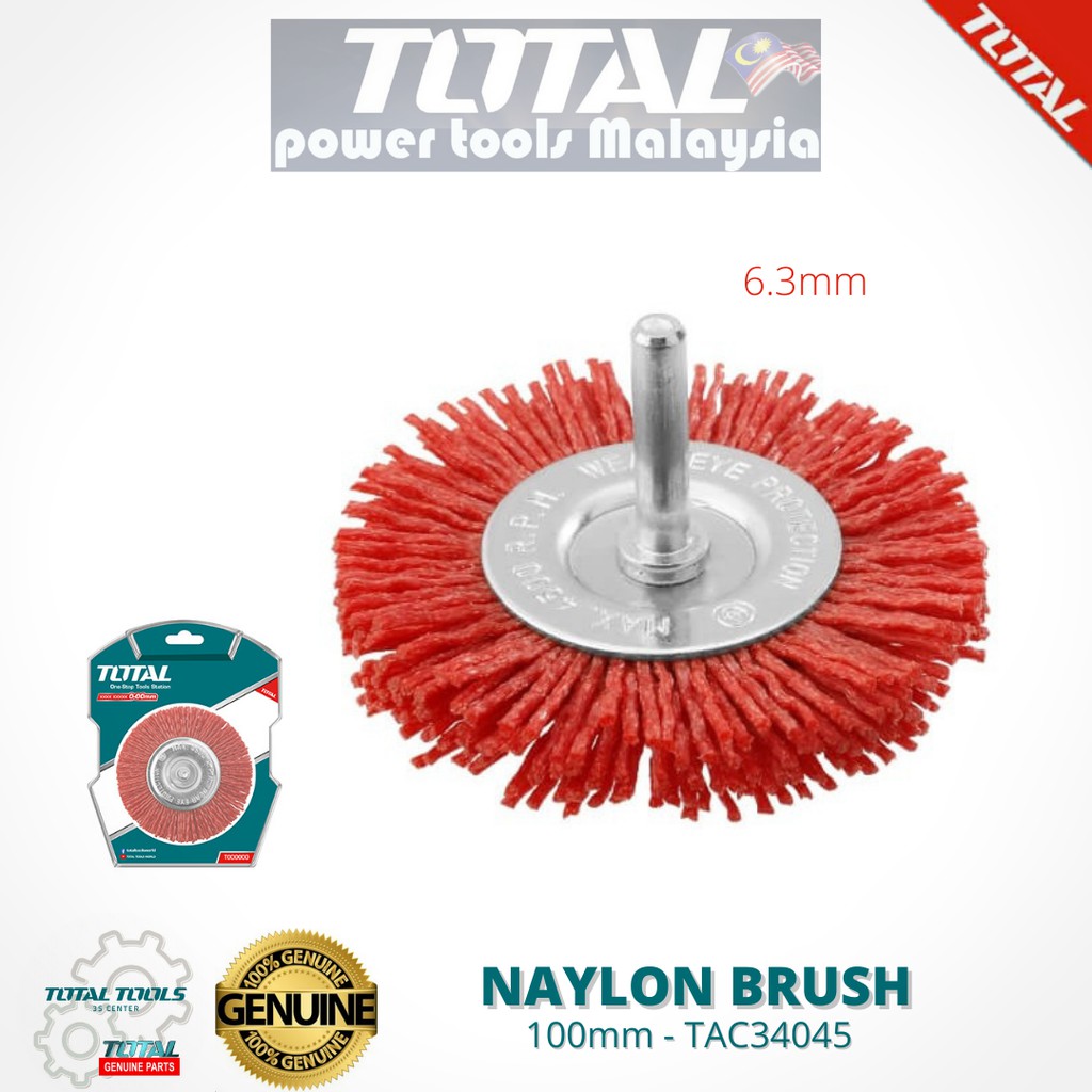 TOTAL Nylon Brush 100mm 尼龙刷 - TAC34045 | Shopee Malaysia