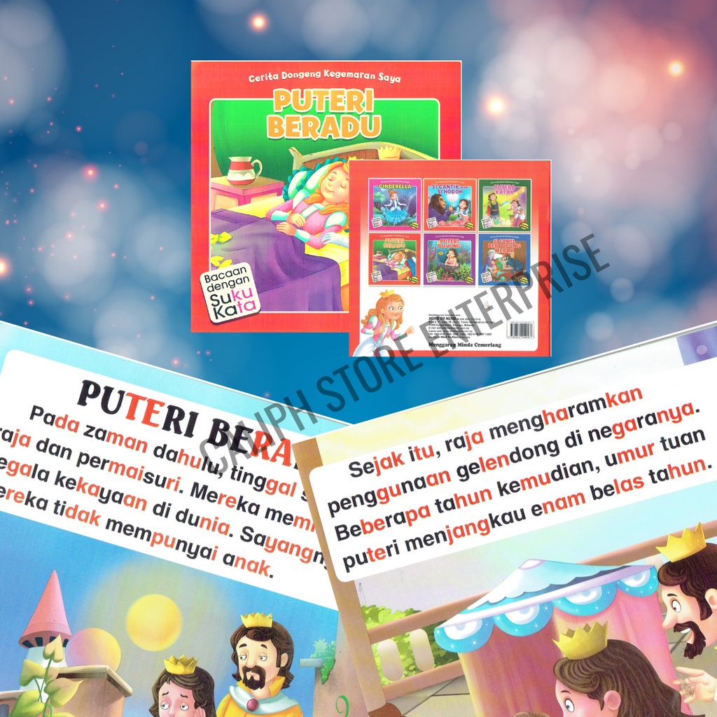 Cerita Dongeng Kegemaran Saya Bacaan Kaedah Suku Kata Cetakan Besar ...
