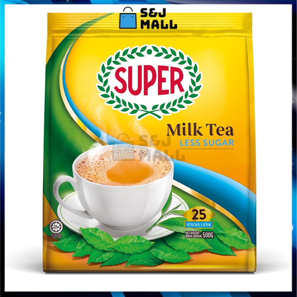 Super 3 in 1 Instant Milk Tea Less Sugar 20G X 25 Sachets | Shopee Malaysia