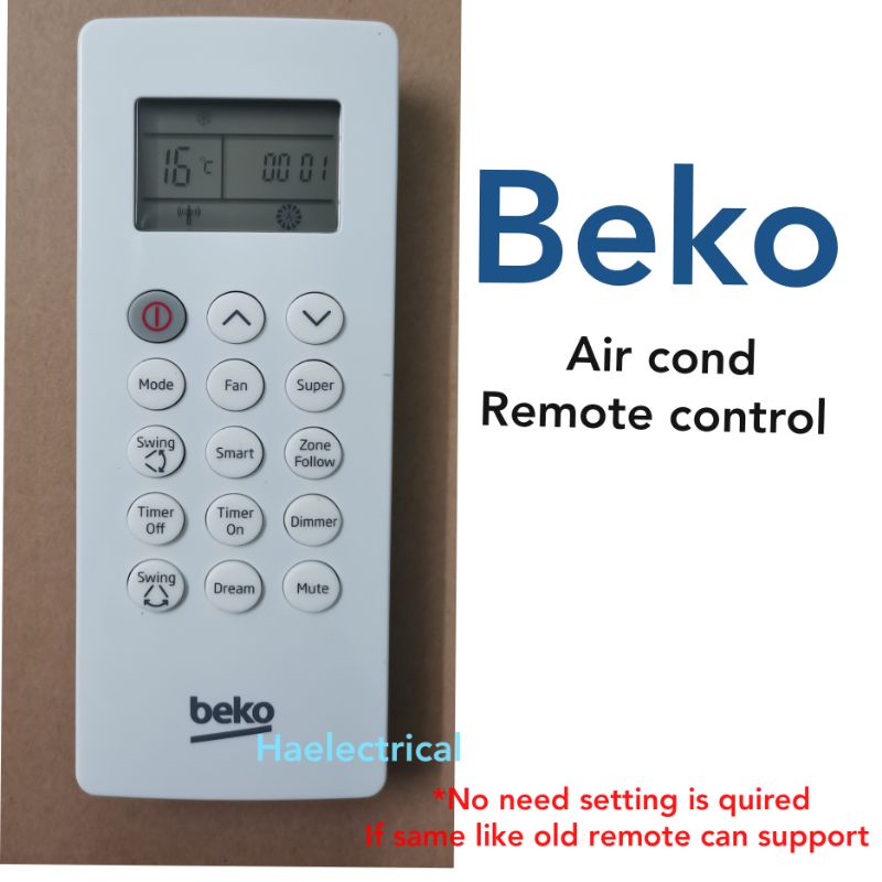 BEKO Air cond remote control (Original) | Shopee Malaysia