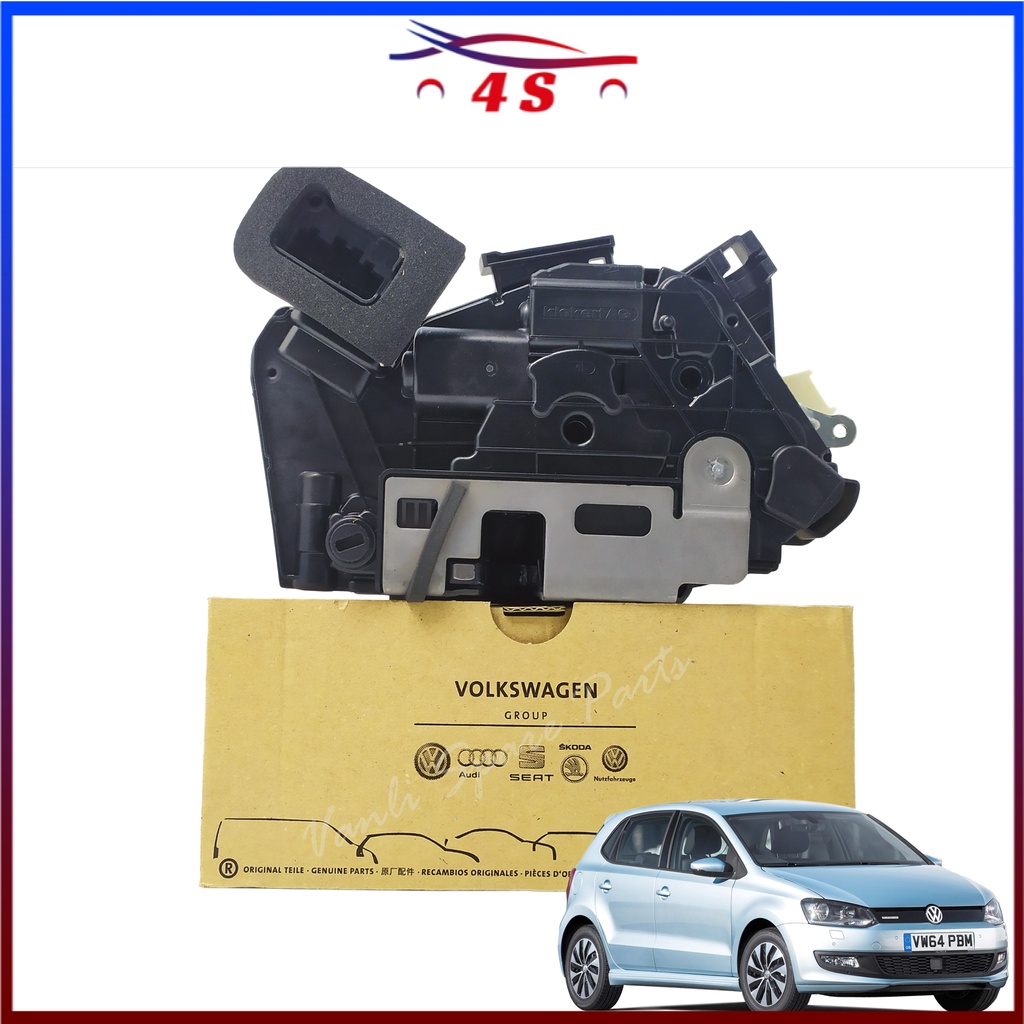 Volkswagen Genuine Rear Door Lock (Left) for Volkswagen Polo Hatchback ...
