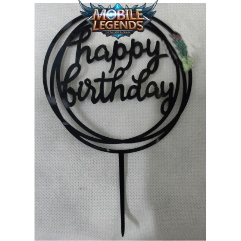 mobile legend acrylic cake topper birthday (1set) | Shopee Malaysia