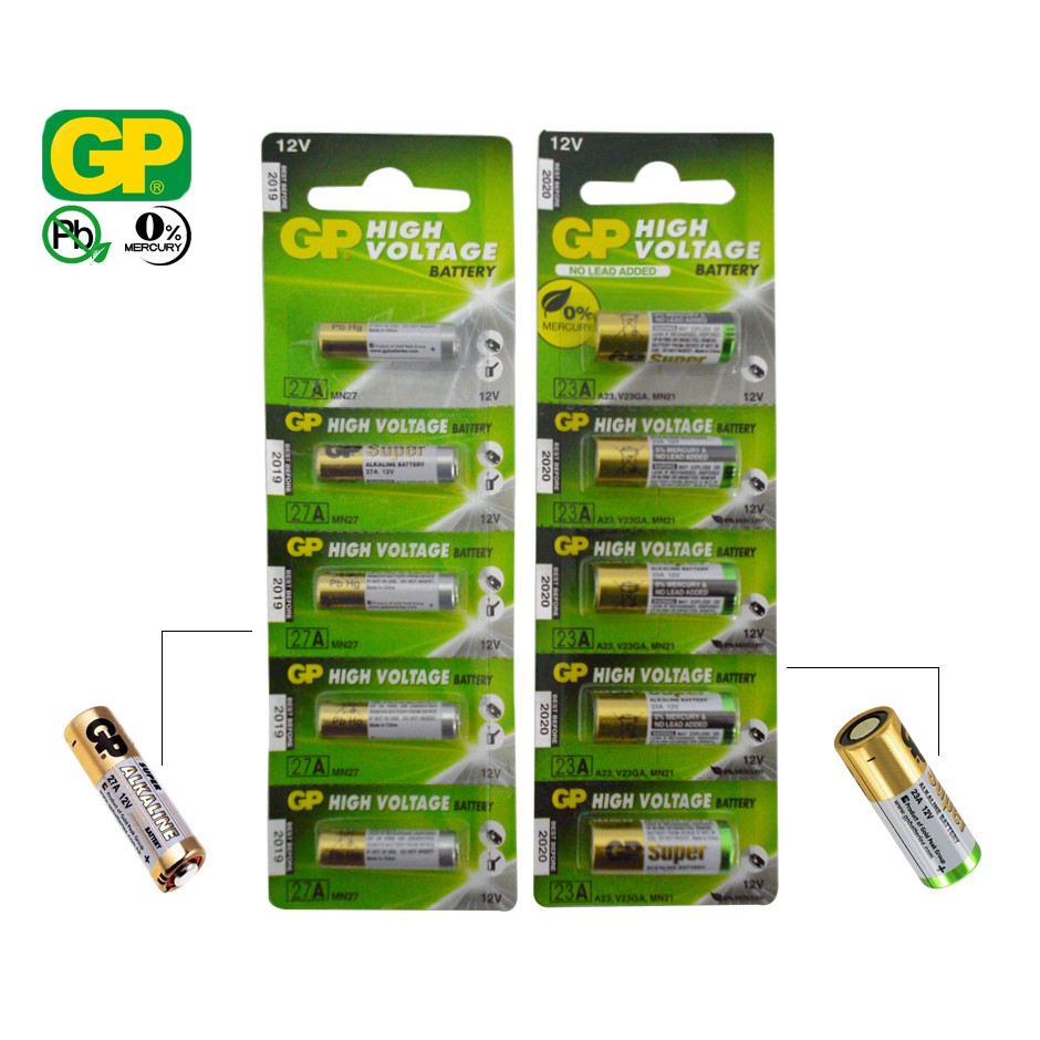 Original GP 23A & GP 27A Ultra Super 12V Alkaline Battery / Bateri 12V ...