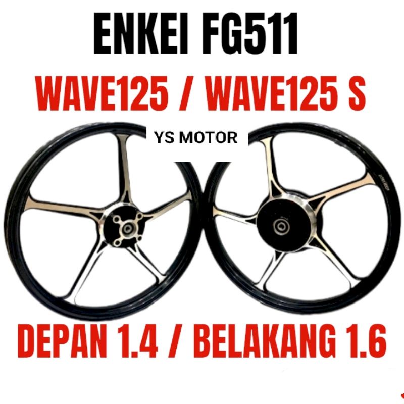 SPORT RIM FG511/ SE511 511 HONDA WAVE125 / WAVE125 S SIZE F1.4 / R1.6 | Shopee Malaysia