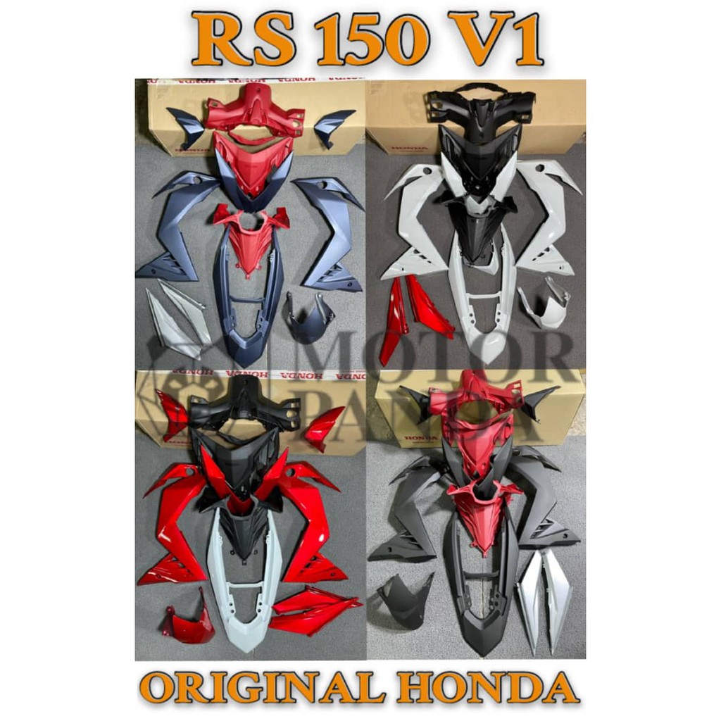 100% ORIGINAL HONDA RS150V1 RS150 V1 (K56) COVERSET COVER SET BODY CAVER KAVER BODY SET COMPLETE ...