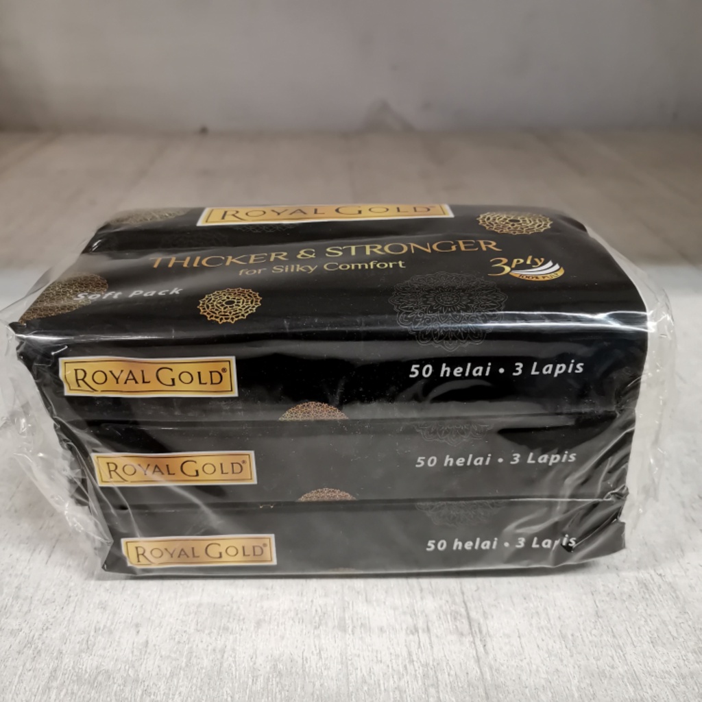 [MEOW] Royal Gold Tissue Soft Pack (50 sheet x 3 ply) / Tisu Royal Gold ...