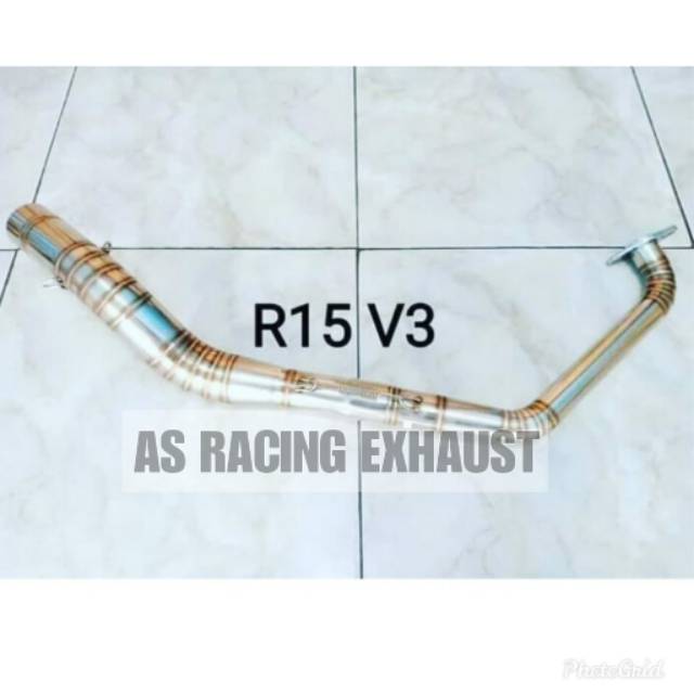 R15 V3 Exhaust Neck Pipe Exhaust Neck full Worm R15 stainless | Shopee ...