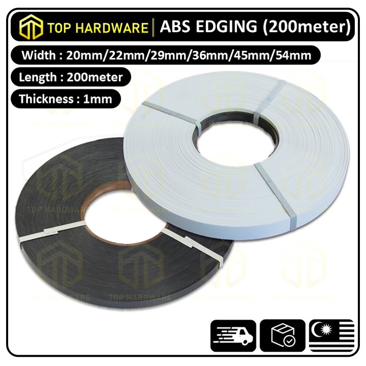 TOP🇲🇾 200mtr ABS Edging Sisi Papan Wood Edging [Roll] (20mm/22mm/29mm ...