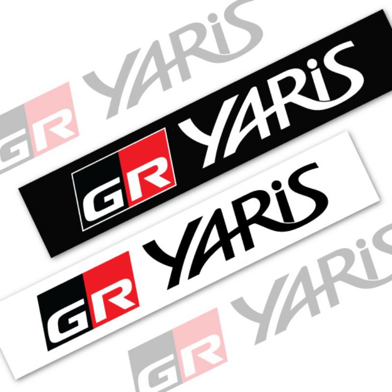 2PCS Toyota Yaris Gazoo Racing GR Sticker | Shopee Malaysia