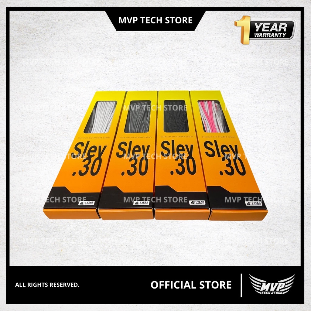 SLEV.30 PREMIUM PRE-BRAIDED MODDING SLEEVED CABLE (BLACKRED ...