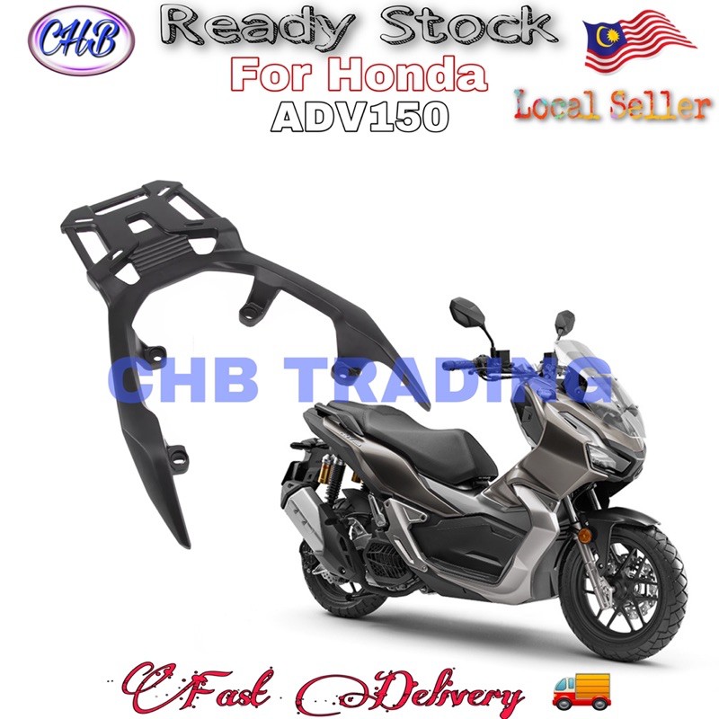 HONDA ADV 150 TOP BOX RACK MONORACK BOX HEAVY DUTY IMPORT DESIGN LATEST ...