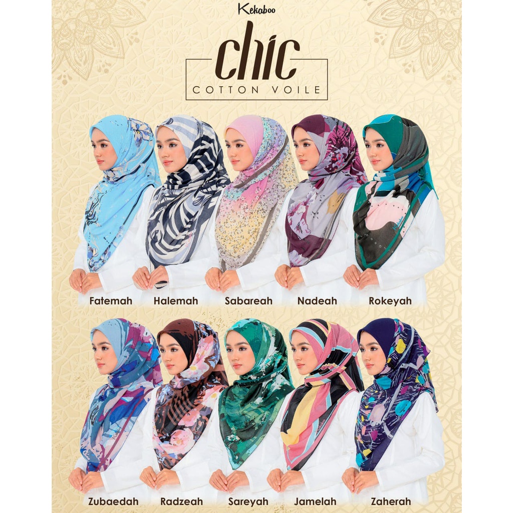 KEKABOO CHIC COTTON VOILE COLLECTION 2022 | Shopee Malaysia