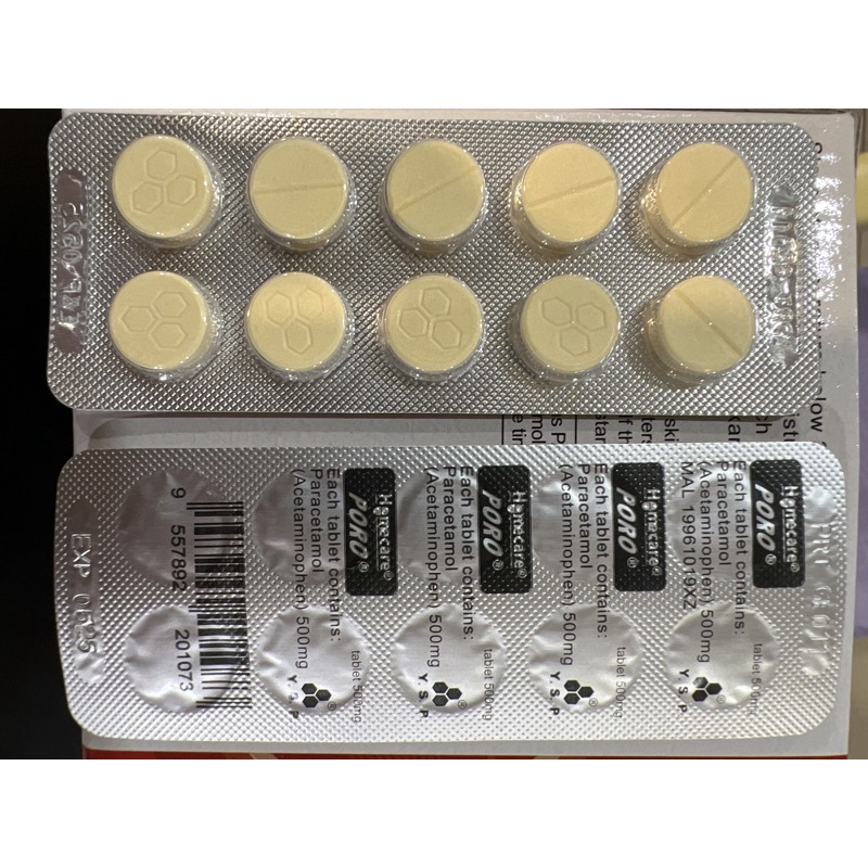 YSP Poro Paracetamol 500mg (10's) | Shopee Malaysia