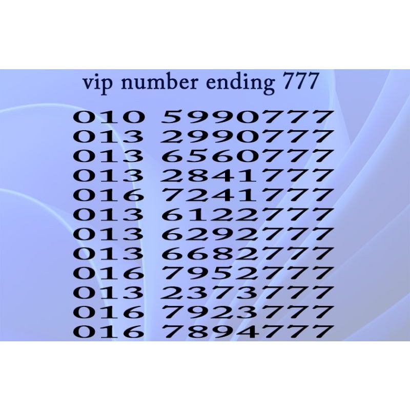 VIP mobile phone number | Shopee Malaysia