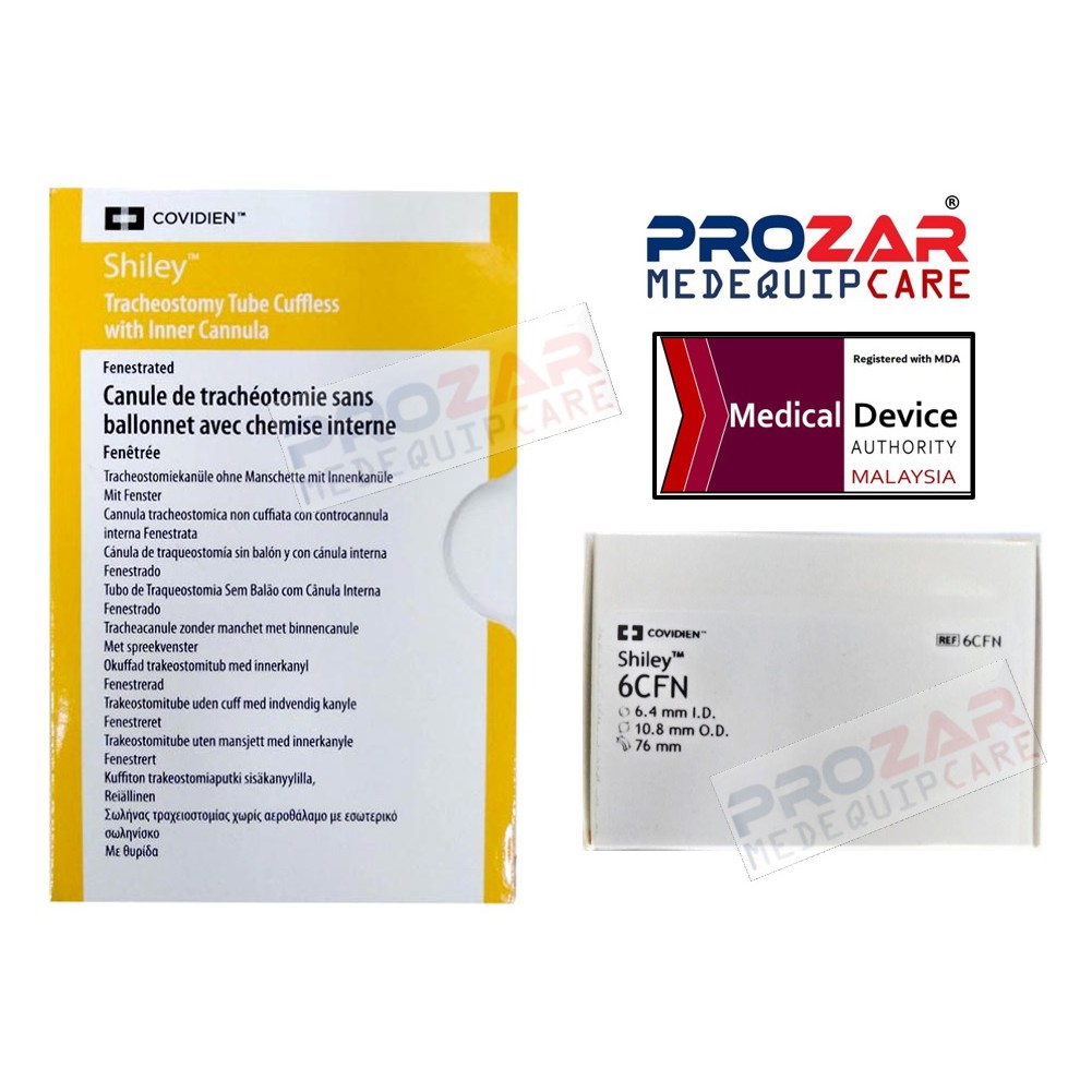 TRACHEOSTOMY SET KIT NON CUFFED FENESTRATED PORTEX SHILEY COVIDIEN (FOR ...