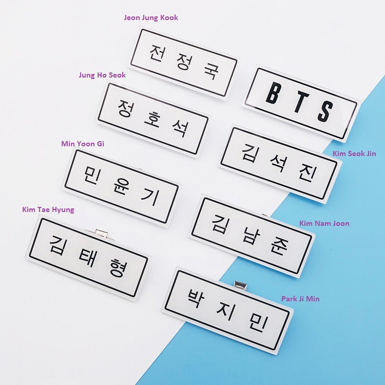 BTS NAME TAG PRE-ORDER | Shopee Malaysia