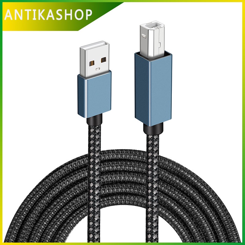 USB Printer Cable 2M USB 2.0 Type A Male to B Male cable 1M/2M/3M Nylon ...