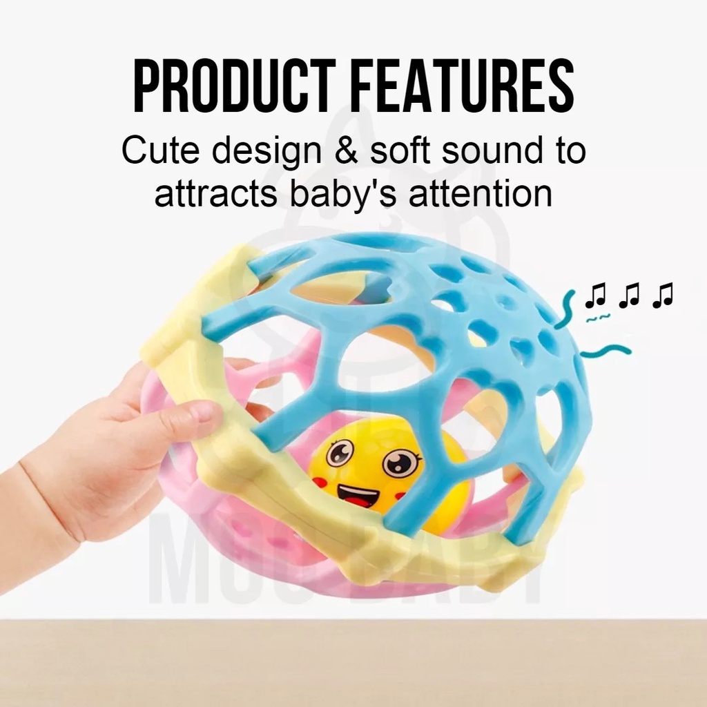 🐮Moo Baby Rattle Toys For Baby Newborn Toys 0 3 Month Barang Mainan ...