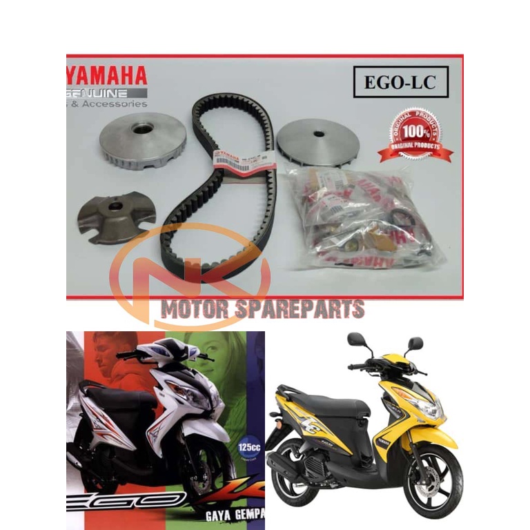 Yamaha Ego/Nouvo S/Ego s Fi/Avantiz/Solaris/Ego Lc V-Belt set/ Front pulley kits set 100% ...