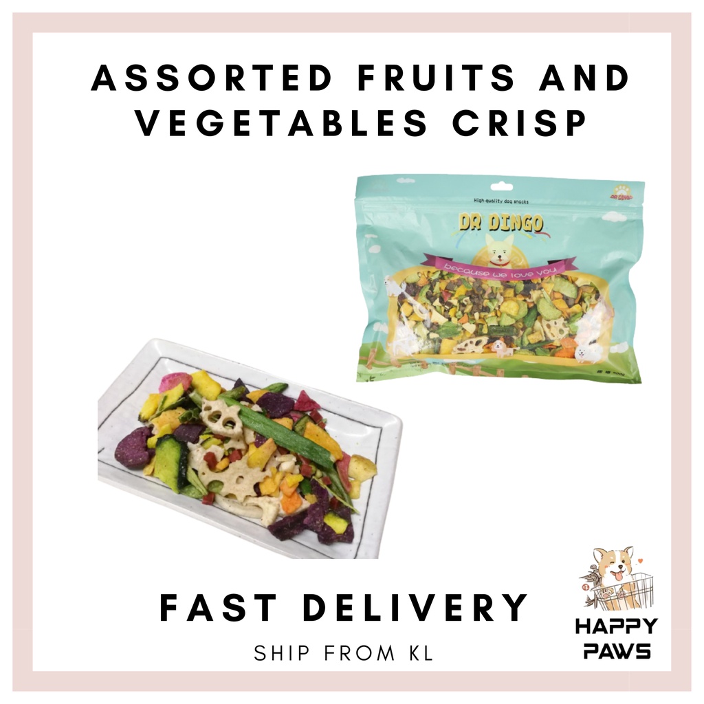 Assorted Fruits And Vegetables Crisp For Cats And Dogs 200g Cat Snack ...