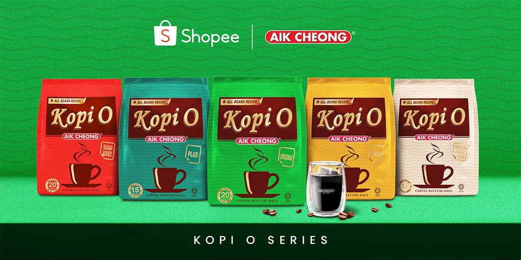 Aik Cheong Kopi O Bag 200g - Original (10g x 20 Sachets) | Shopee Malaysia