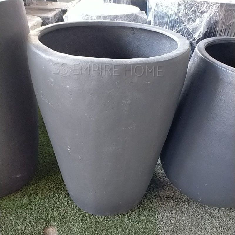 REX FP08 All Matte Circular Fiberglass Flower Pot Pasu Bunga Garden ...