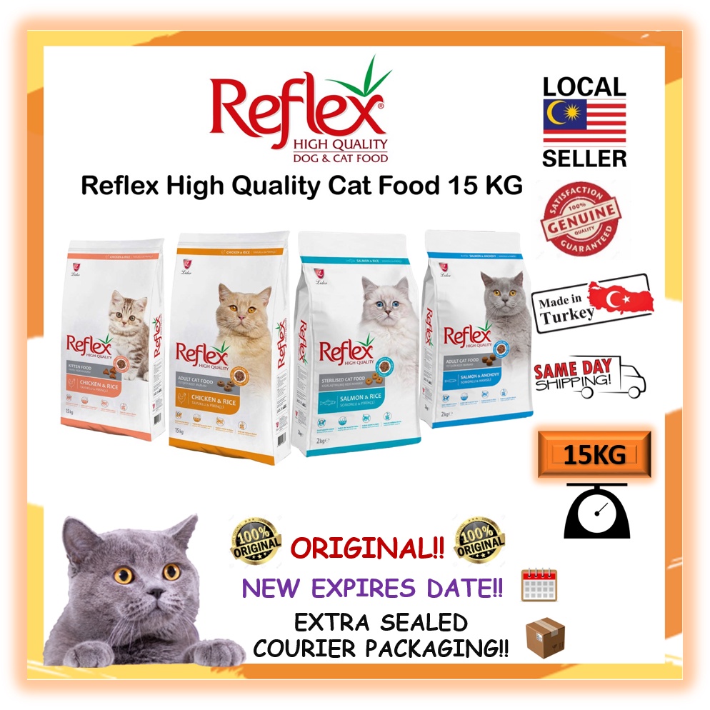 🌟100% ORIGINAL🌟 Reflex Adult Cat Food Premium / Makanan Kucing Gemuk ...