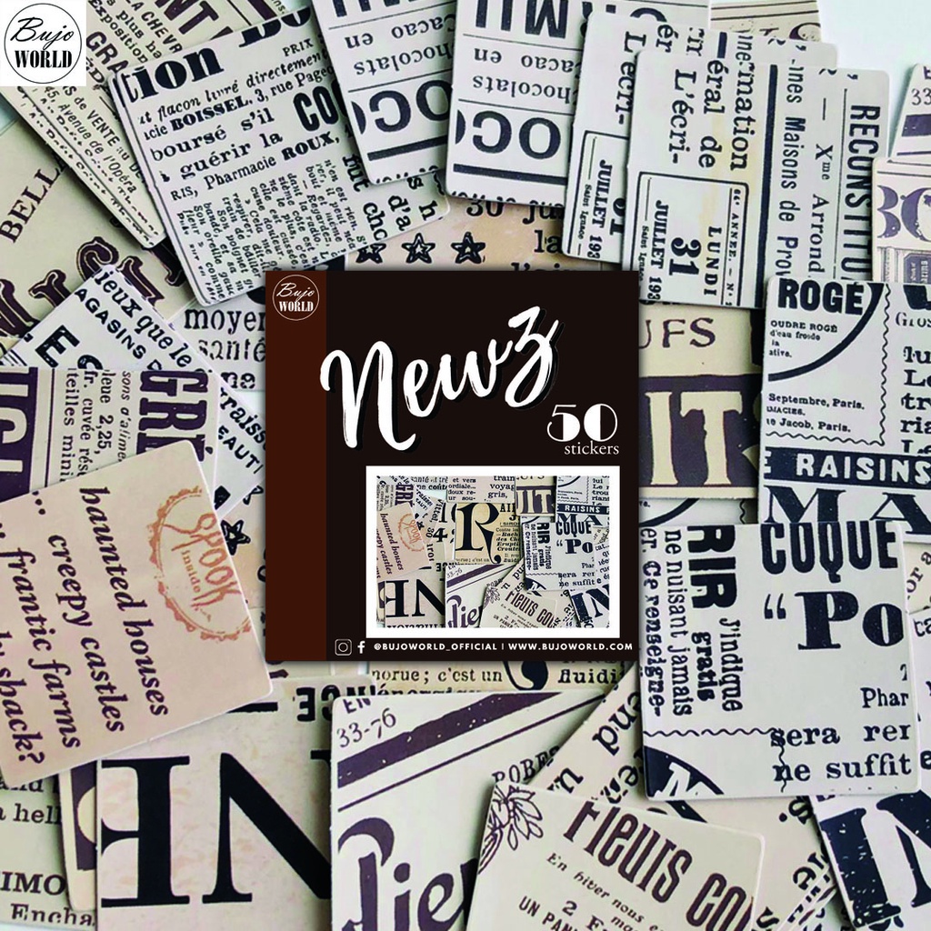 BujoWorld 50PC Sticker Packs Flowers Cactus Air Mail Pantone Planets ...