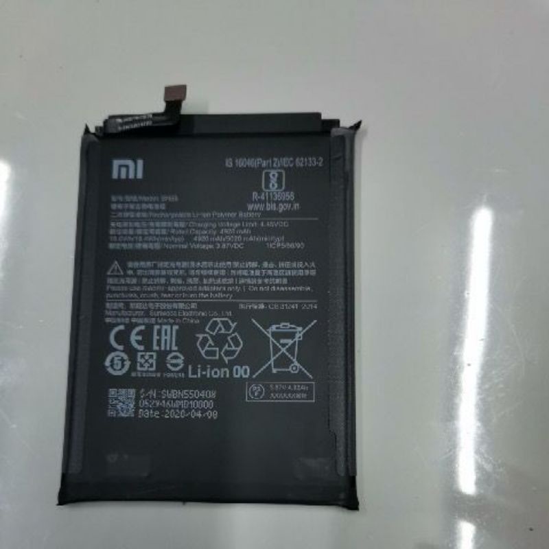 REDMI Note 9s (BN55) Original Battery replacement (Used Battery ...
