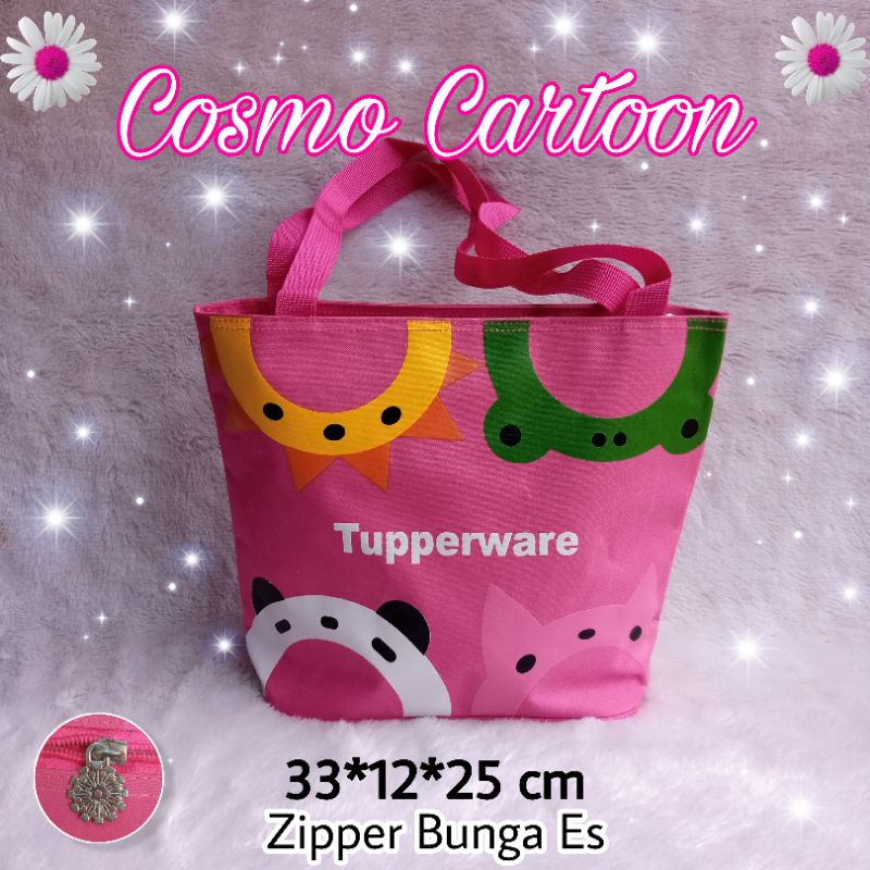 Tupperware Ice Flower Zipper Cosmo Cartoon Bag Tupperware | Shopee Malaysia