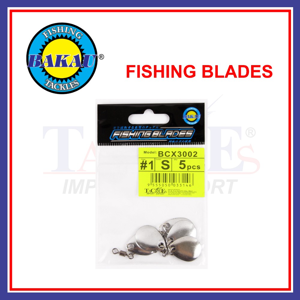 Fishing Blades Bakau with Swivel Fly Fishing Spinner Lure Spoon Fishing ...