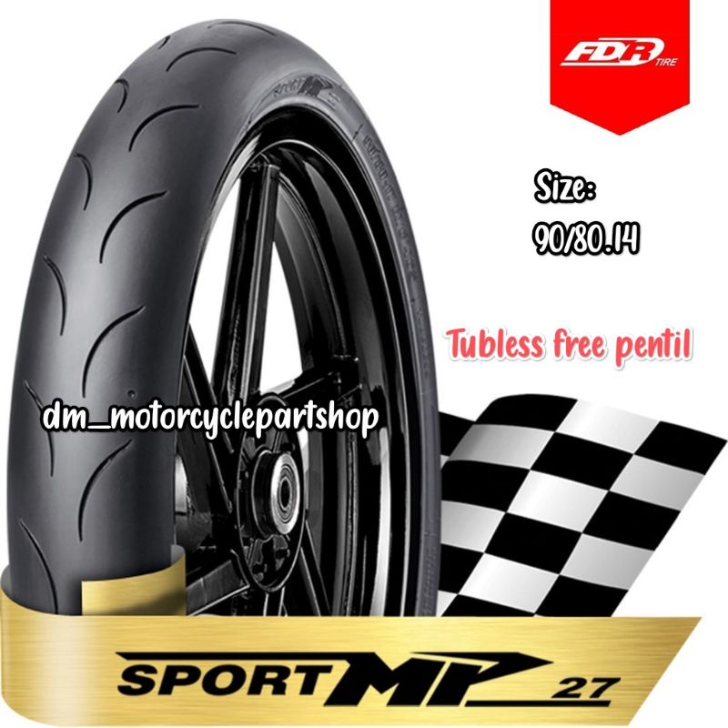 Tubless Racing Tires fdr Mp27 Soft Coumpond Uk(90/80.14) For All matic ...