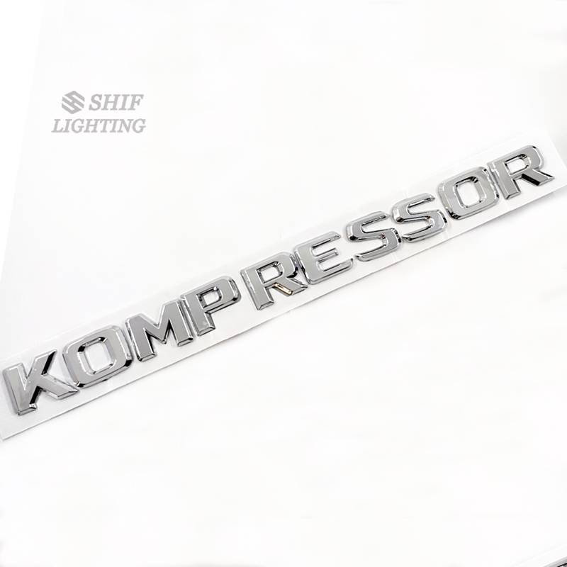 1 x ABS KOMPRESSOR Letter Car Auto Decorative Emblem Badge Sticker ...