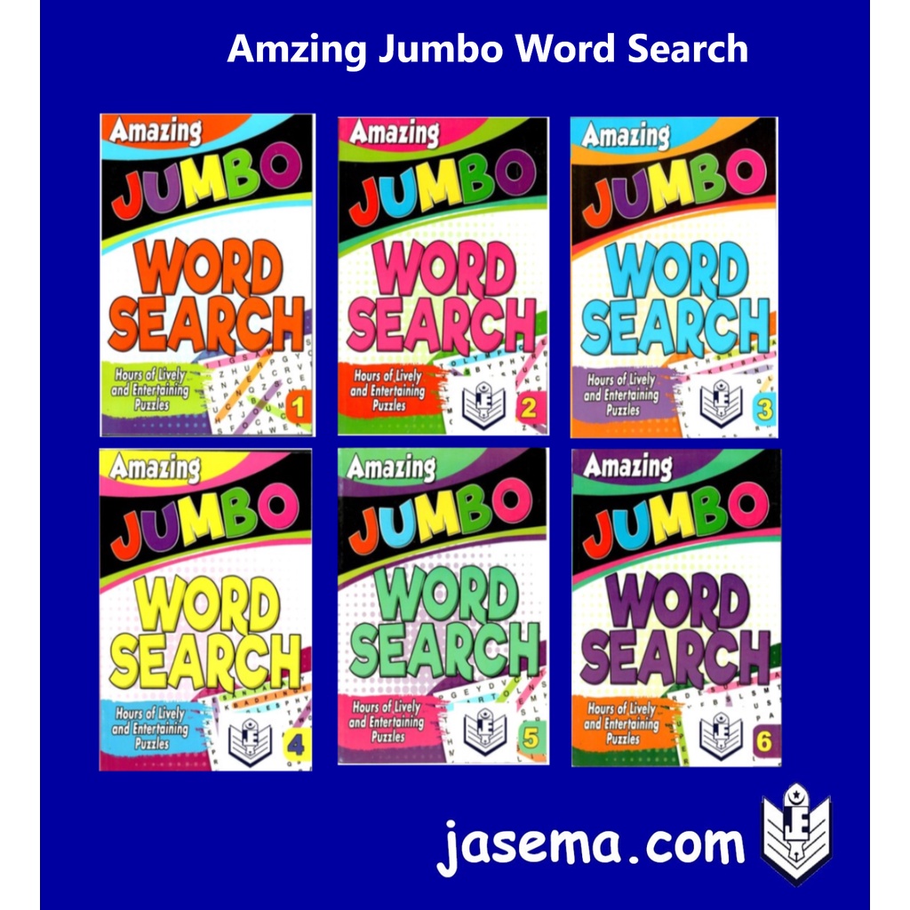 Amazing Jumbo Word Search Book 1-6 | Shopee Malaysia