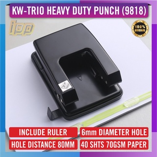 KW-TRIO Heavy Duty 2 Hole Puncher 40 Sheet Capacity / Quality Metal ...