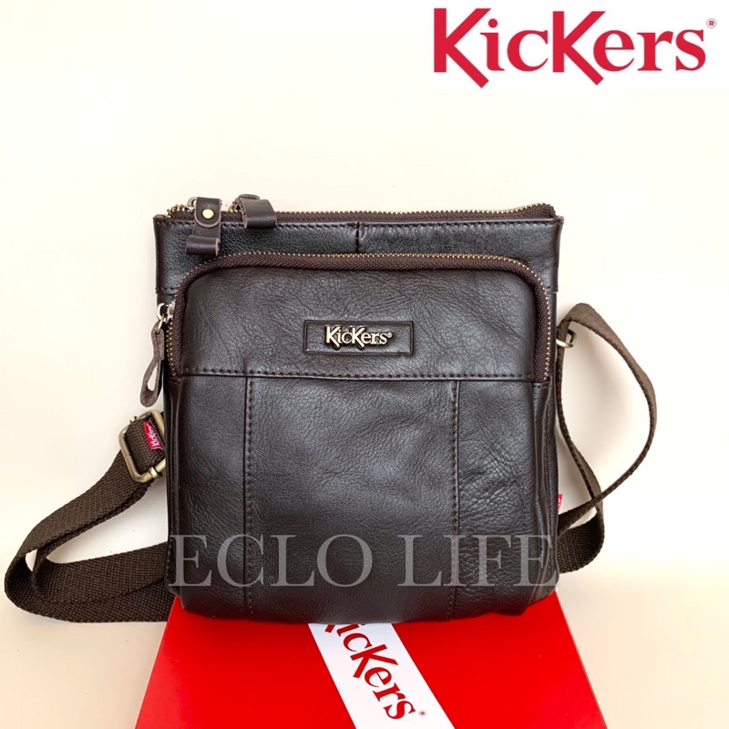 Kickers Sling Bag Pouch Bag Genuine Leather 100% Original [78663 I ...