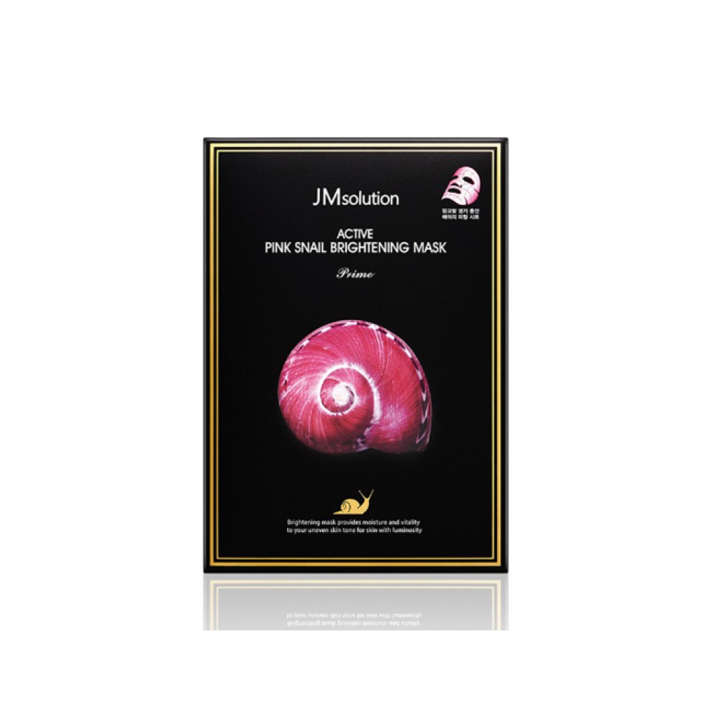 JM Solution Active Pink Snail Brightening Mask Prime (10 Sheets / Box ...