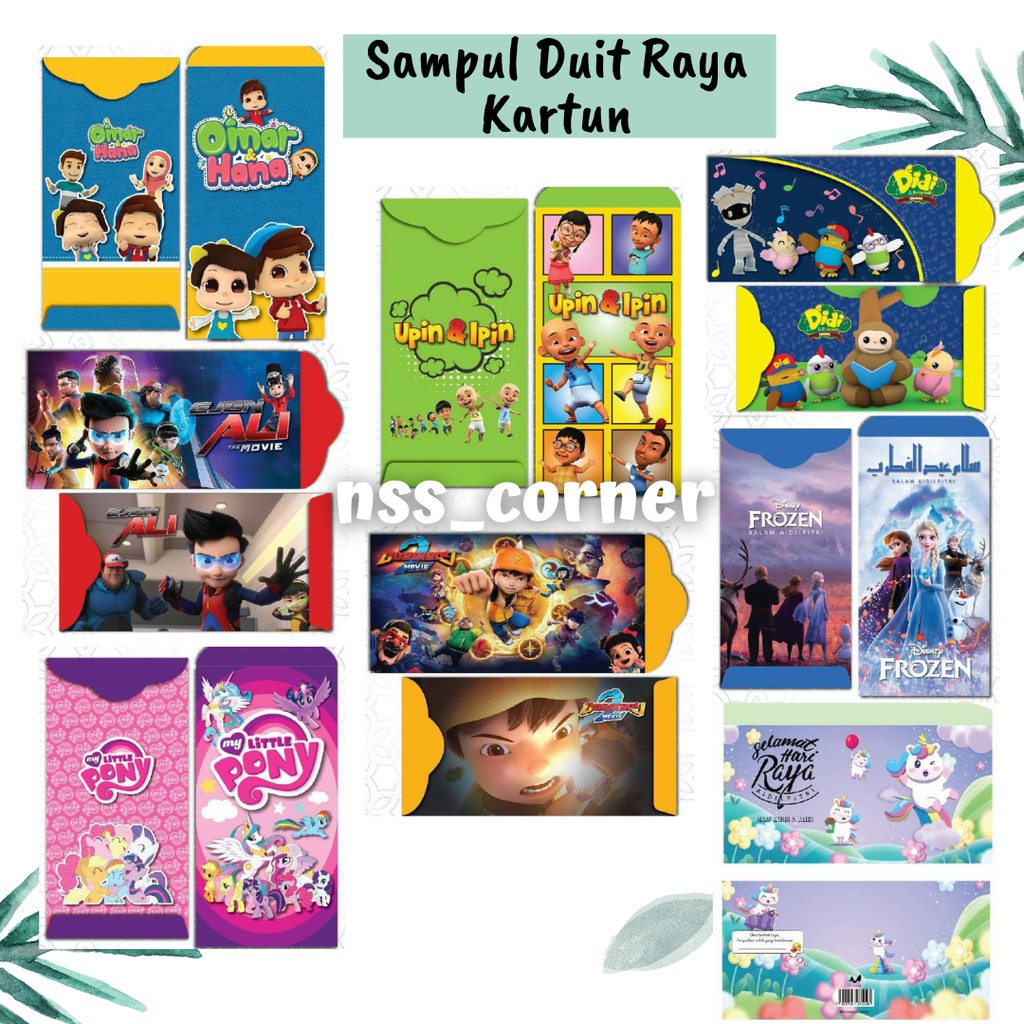 Sampul Duit Raya Kartun Cartoon | Money Packet Angpow Murah | Shopee ...