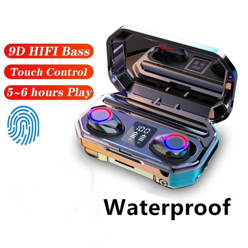 Original TWS Amoi M12 Waterproof Wireless Earbuds 5.0（FREE Lanyard ...