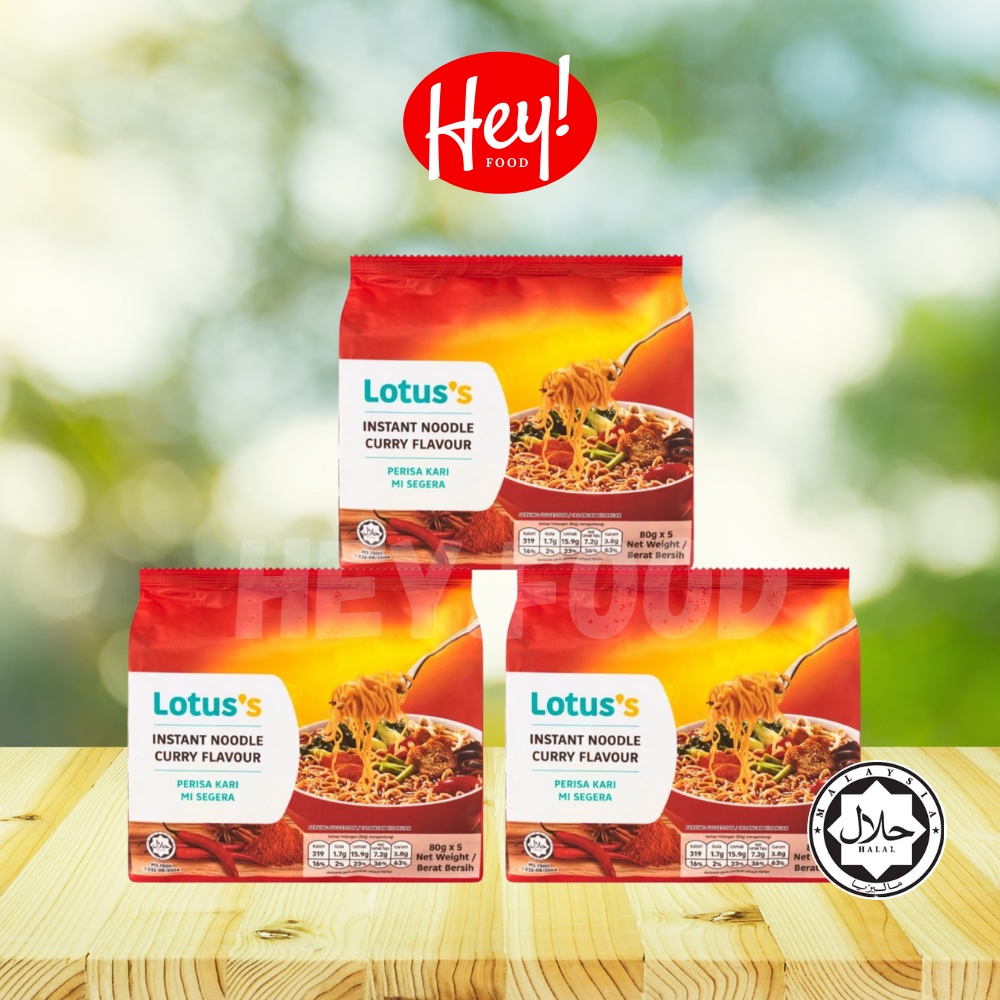 LOTUS'S Instant Noodles (80g x 5 packs) Chicken/ Curry/ Asam Laksa ...