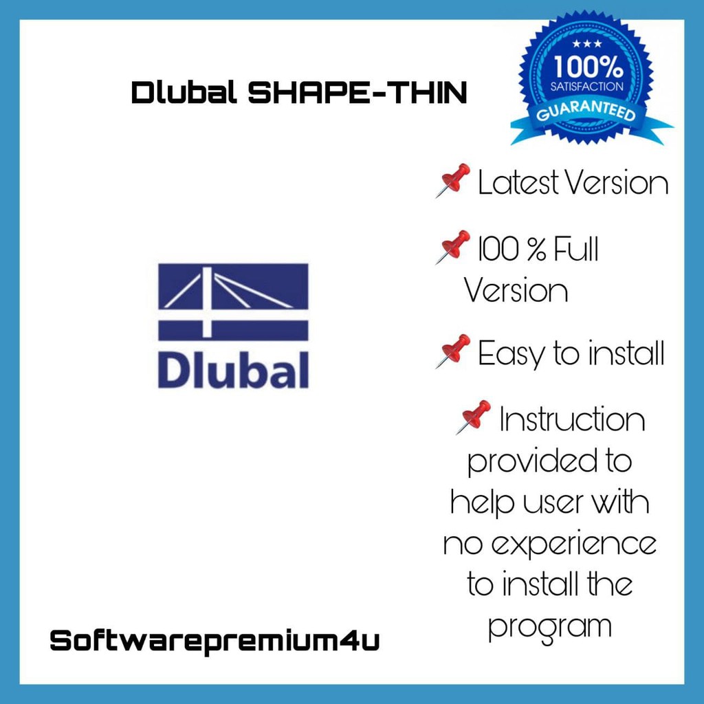 Dlubal SHAPE-THIN v9.09.01 2022 🔥【Latest】🔥 | Shopee Malaysia
