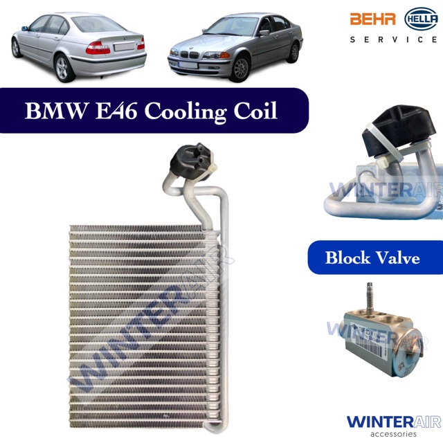 BMW 3-Series E46 (1997’-2005’) • Air Cond Cooling Coil & Expansion ...