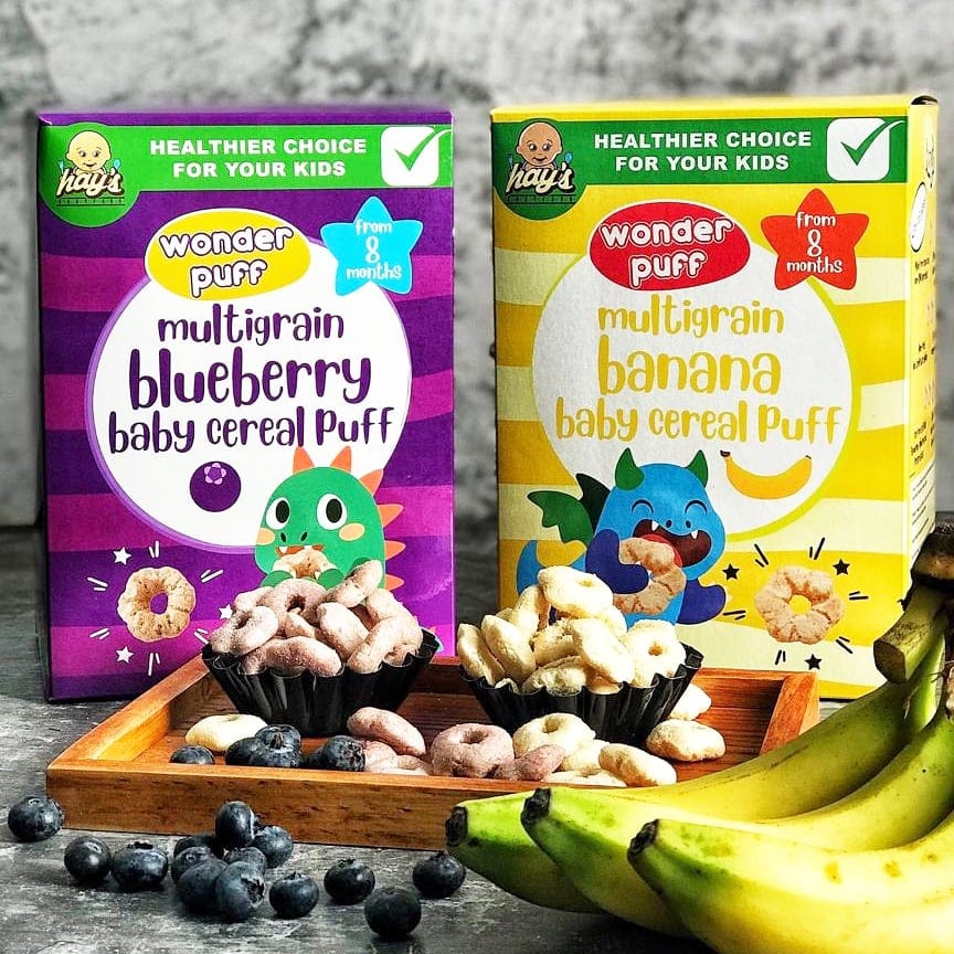 HAYS Baby Food Multigrains Cereal Puff (8M+) / Makanan Bayi Bijirin ...