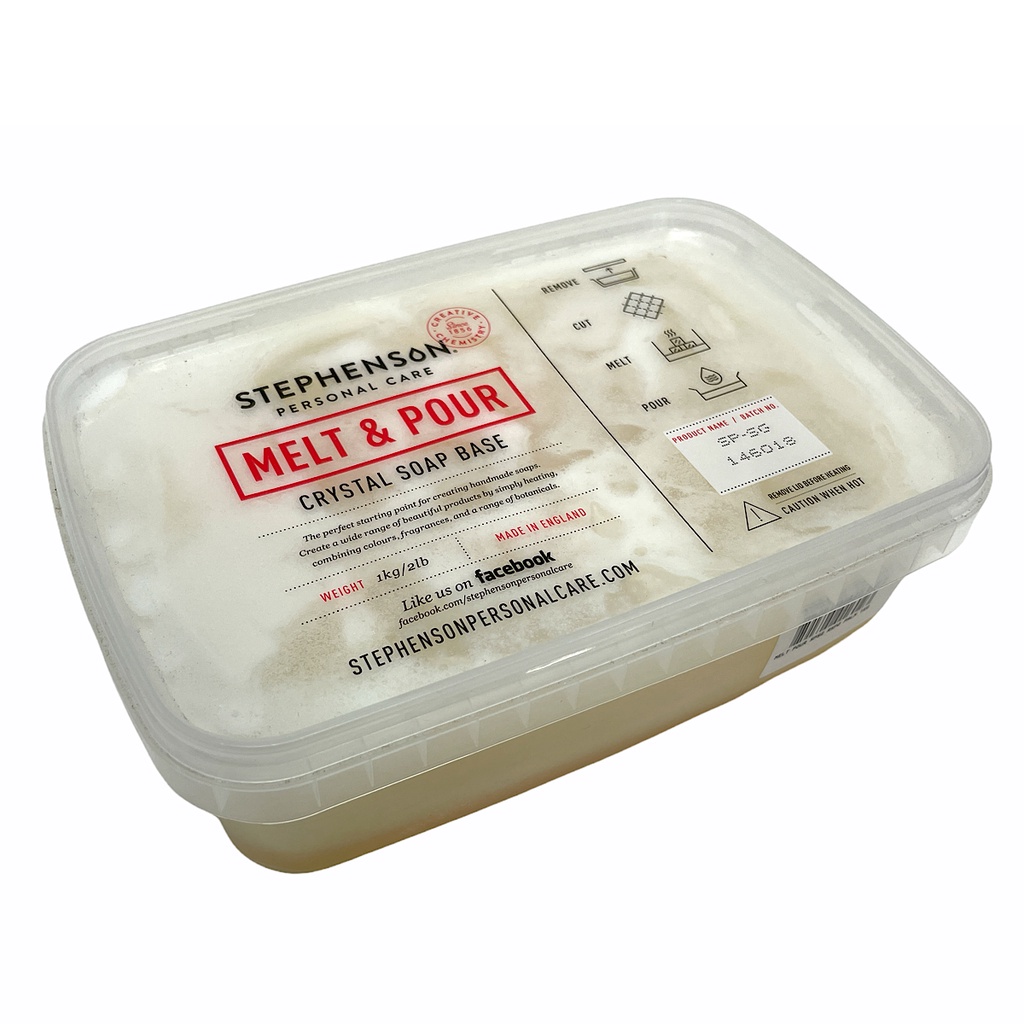 Stephenson Melt & Pour Crystal SP SG (RSPO Palm) Soap Base 1kg ...